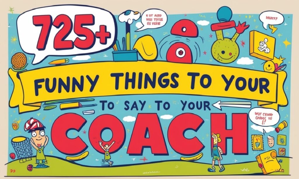725+ Funny Things to Say to Your Coach - Pozy Magazine